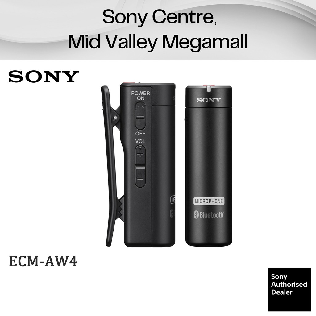 Sony ECM-AW4 Bluetooth Wireless Microphone System (Opened Box unit ...