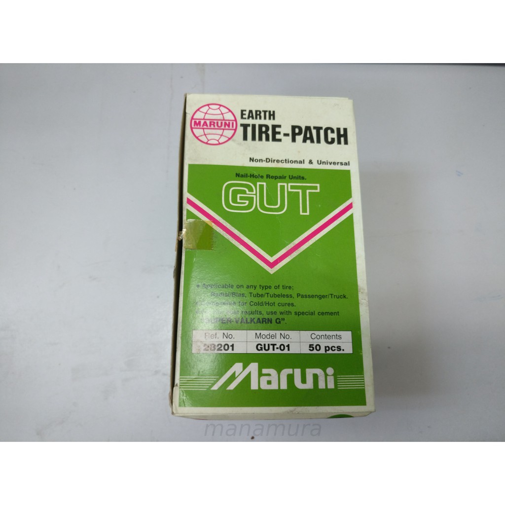 TIRE-PATCH GUT-01 (1Box=50pcs) MARUNI Made in Japan | Shopee Malaysia