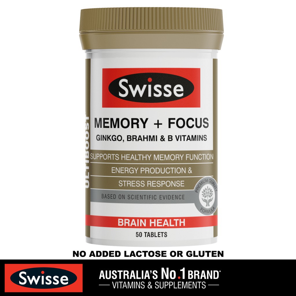 SWISSE Memory + Focus (50 tablets) | Shopee Malaysia