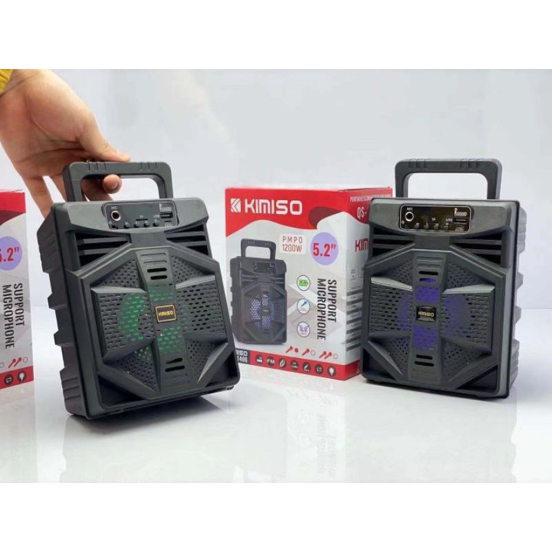 KIMISO QS-1406 5.2 Inch BLUETOOTH Portable DJ Speaker System Subwoofer ...