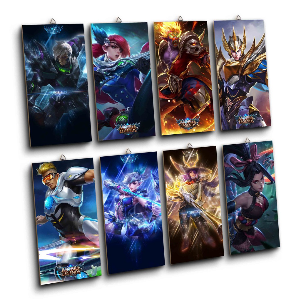 KAYU Mobile Legend Poster Wooden Hero Favorite Character | Shopee Malaysia