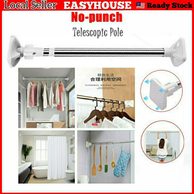 🔥SALES🔥Telescopic Rod Batang Besi Langsir/Sangkut Baju/Almari/Bilik Air ...
