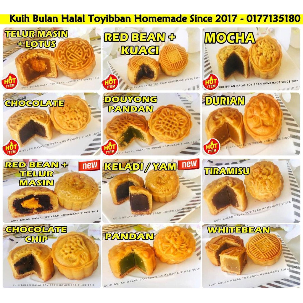 (FREE GIFT + HALAL + FRESH BAKE)- Teringinnya nak makan kuih bulan ...