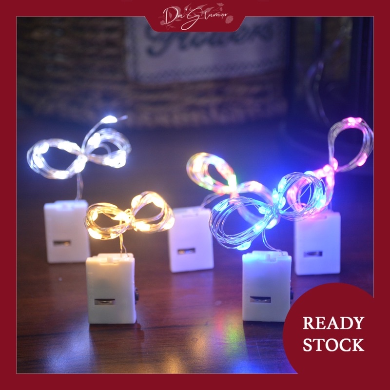 READY STOCK 🔥 3 modes LED Light 1M 2M String Fairy Lights Lampu Cake ...
