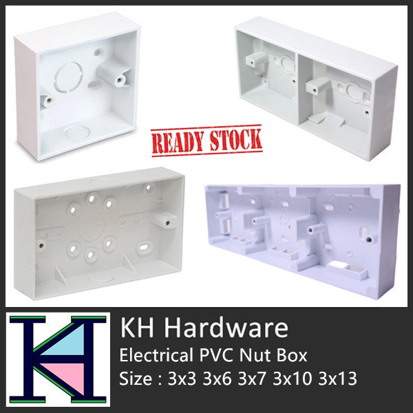 KH [READY STOCK] Electrical PVC Nut Box (WHITE) | Shopee Malaysia