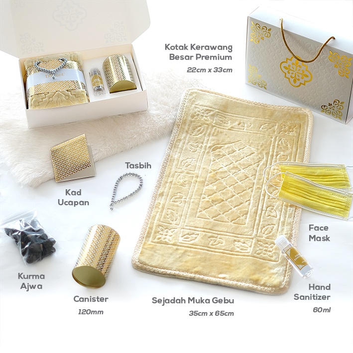 Hadiah Kahwin Sejadah Gebu Door Gift Box / Kotak Hantaran Kahwin ...