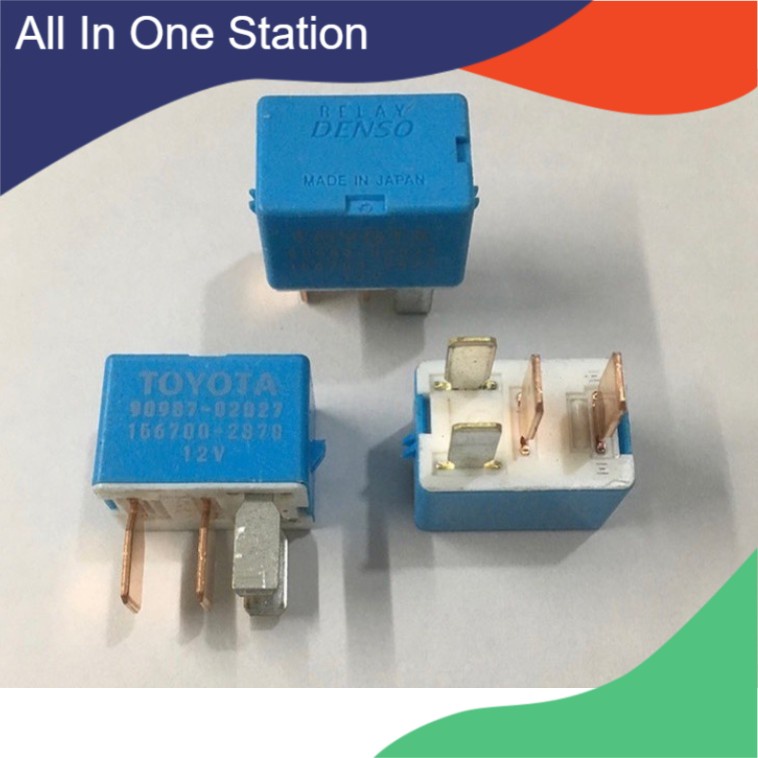 90987-02027 ORIGINAL 4PIN RELAY NIPPON DENSO FOR USE ON：PERODUA MYVI ...