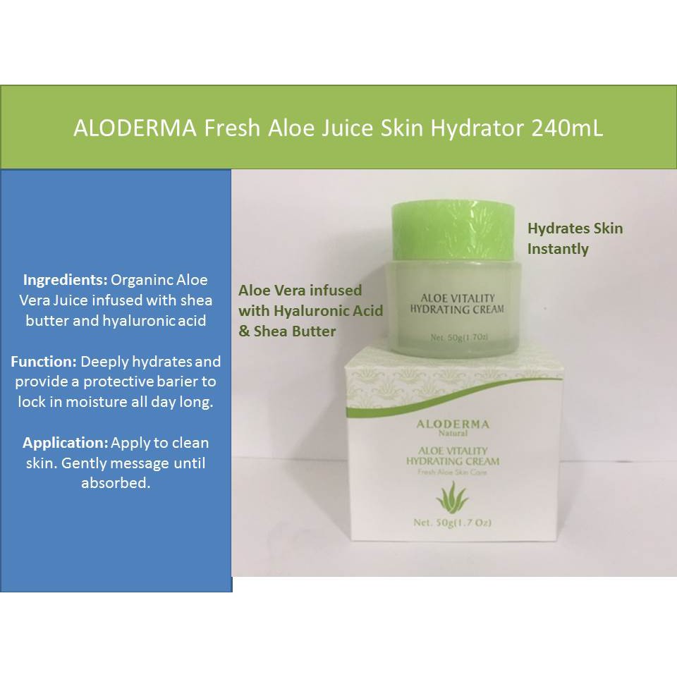 Aloderma Hydrating Cream 50gm (Face Moisturizer) | Shopee Malaysia