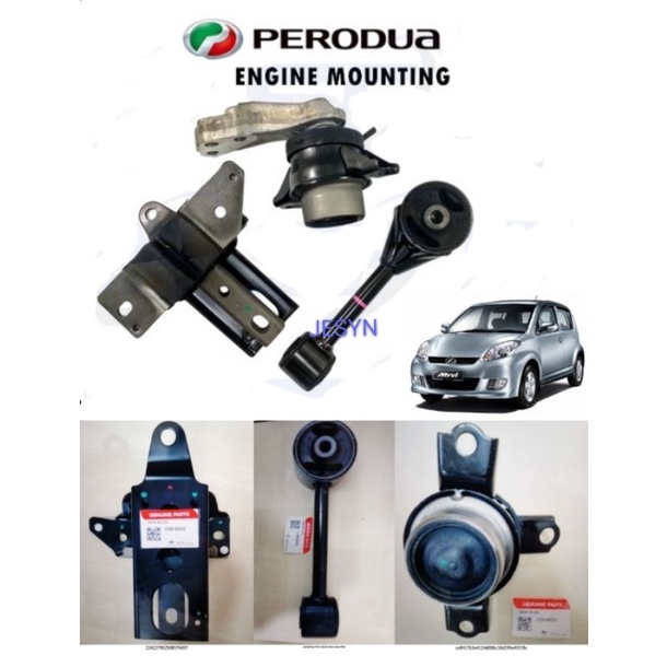 PERODUA MYVI 1.3 ENGINE MOUNTING (SET)(1set 3pcs)(AUTO) | Shopee Malaysia