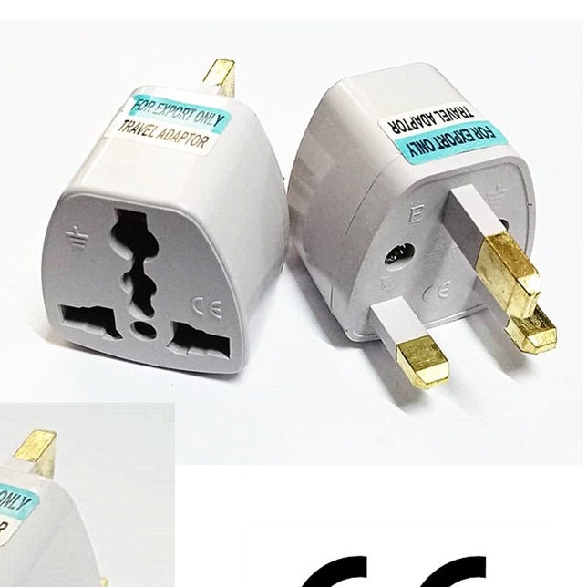 【UNIVERSAL】MULTI ADAPTER = 3 PIN CAN TO 2 PIN MALAYSIA TRAVEL PLUG ...