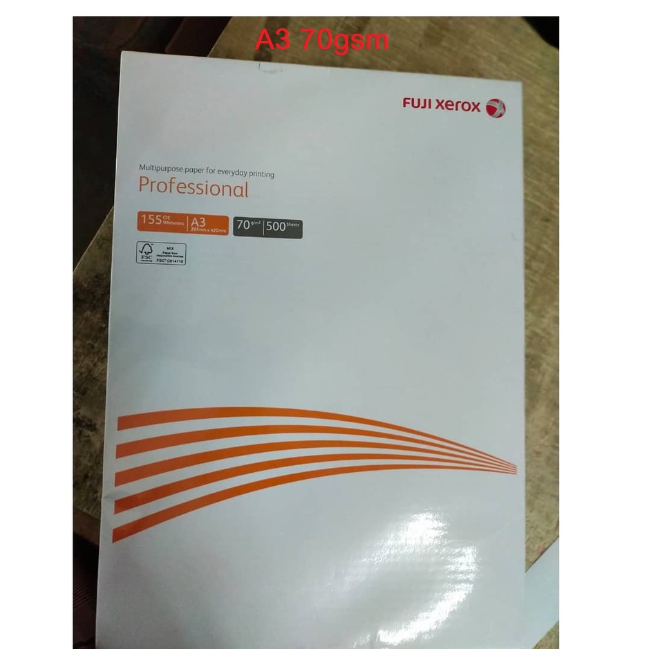 Fuji Xerox 70gsm A3 Paper (500 Sheets x 1 Ream) | Shopee Malaysia