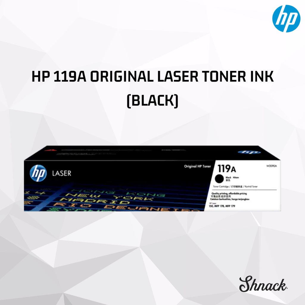 HP 119A BLACK / CYAN / MAGENTA / YELLOW LASER TONER INK | Shopee Malaysia