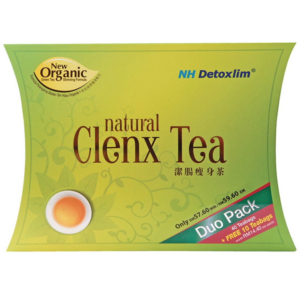 NH Detoxlim Natural Cleanx Tea 50's FOC 5's (EXP 06/2026) | Shopee Malaysia