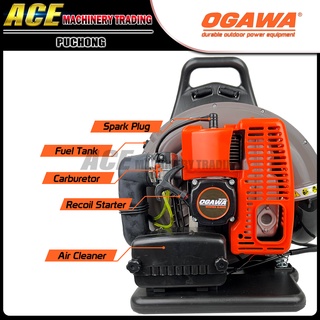 [ 100% Original ]OGAWA Backpack Blower (OBL6600) 2-Stroke Backpack Blower Powerful Blower For ...