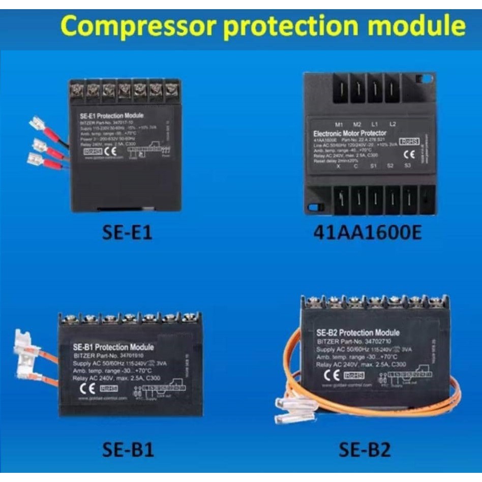 Compressor Motor Protector Module (SE-E1, SE-B1, SE-B2, 41AA1600E ...