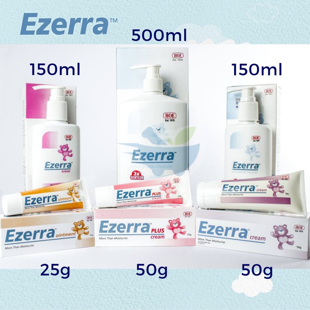 Ezerra Lotion 150mL / Cream 50g / Plus Cream 25g 50g / Cleanser 150mL ...
