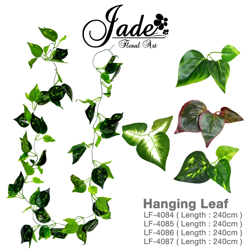 ARTIFICIAL LEAF / DAUN JURAI / GREEN LEAVES / GARLANDS HANGING LEAF ...