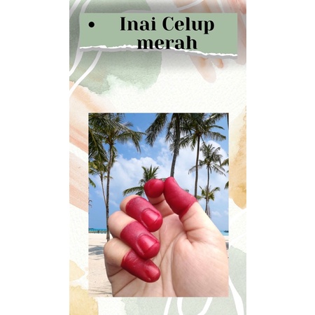 Inai Celup Merah / Inai kuku / Nail Polish / Henna Inai Celup Merah ...