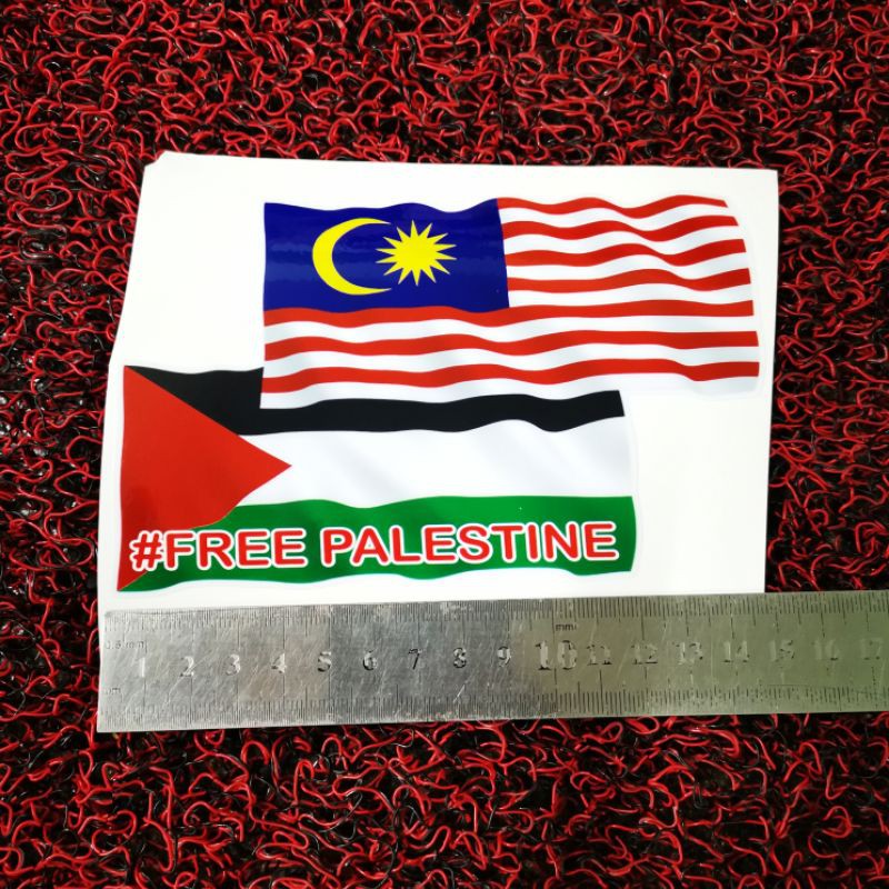 STICKER GAZA / # FREE PALESTINE / # SUPPORT GAZA / BENDERA GAZA DAN ...