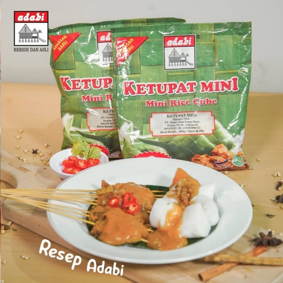 Adabi instant Mini Ketupat contains 30 pcs Lontong - Adabi Mini Ketupat ...