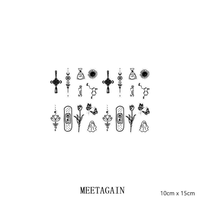 【MEET Magic Tattoo】 10cm x 15cm Magic Tattoo Waterproof Temporary ...