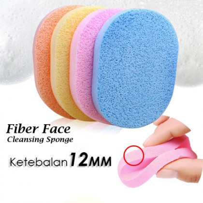 Thick Sponge Cleansing Face Facial Cleaning Tool Span Cuci Pencuci Muka ...