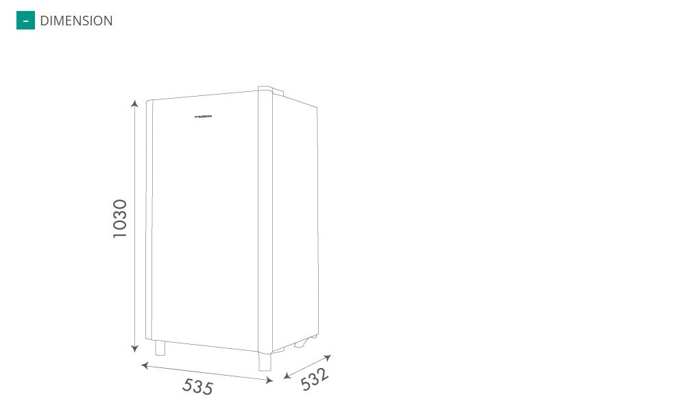 Faber 1-Door Fridge Refrigerator (168L) Frigor 168 Single Door Peti ...