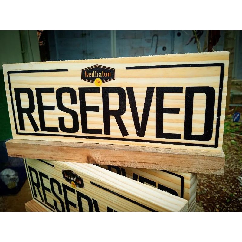 Reserved Sign Board - Caffee Table Number Sign Board | Shopee Malaysia