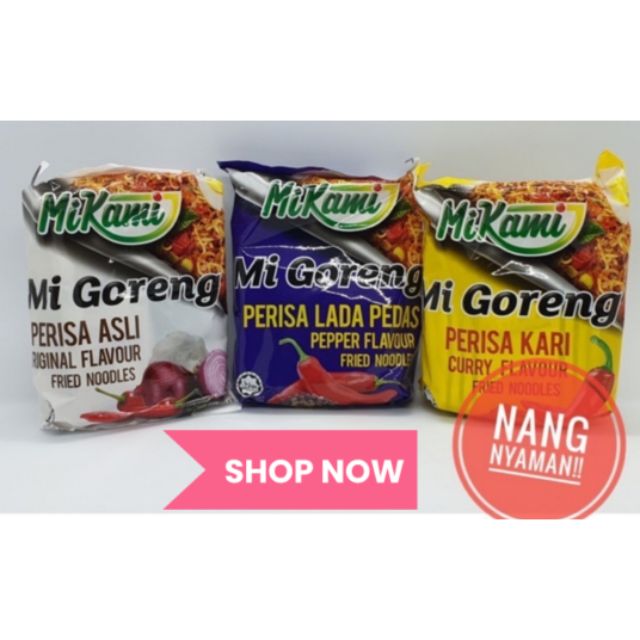 5 pcs Mi Kami Mee Segera Mie Goreng Sarawak Instant Noodle | Shopee ...