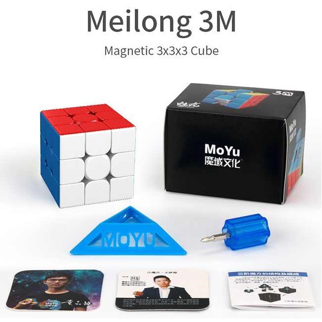 [SC Stok M'sia] Magnetic 3x3x3 M Moyu Mei Long Magnetic Magic Cube 3x3M ...
