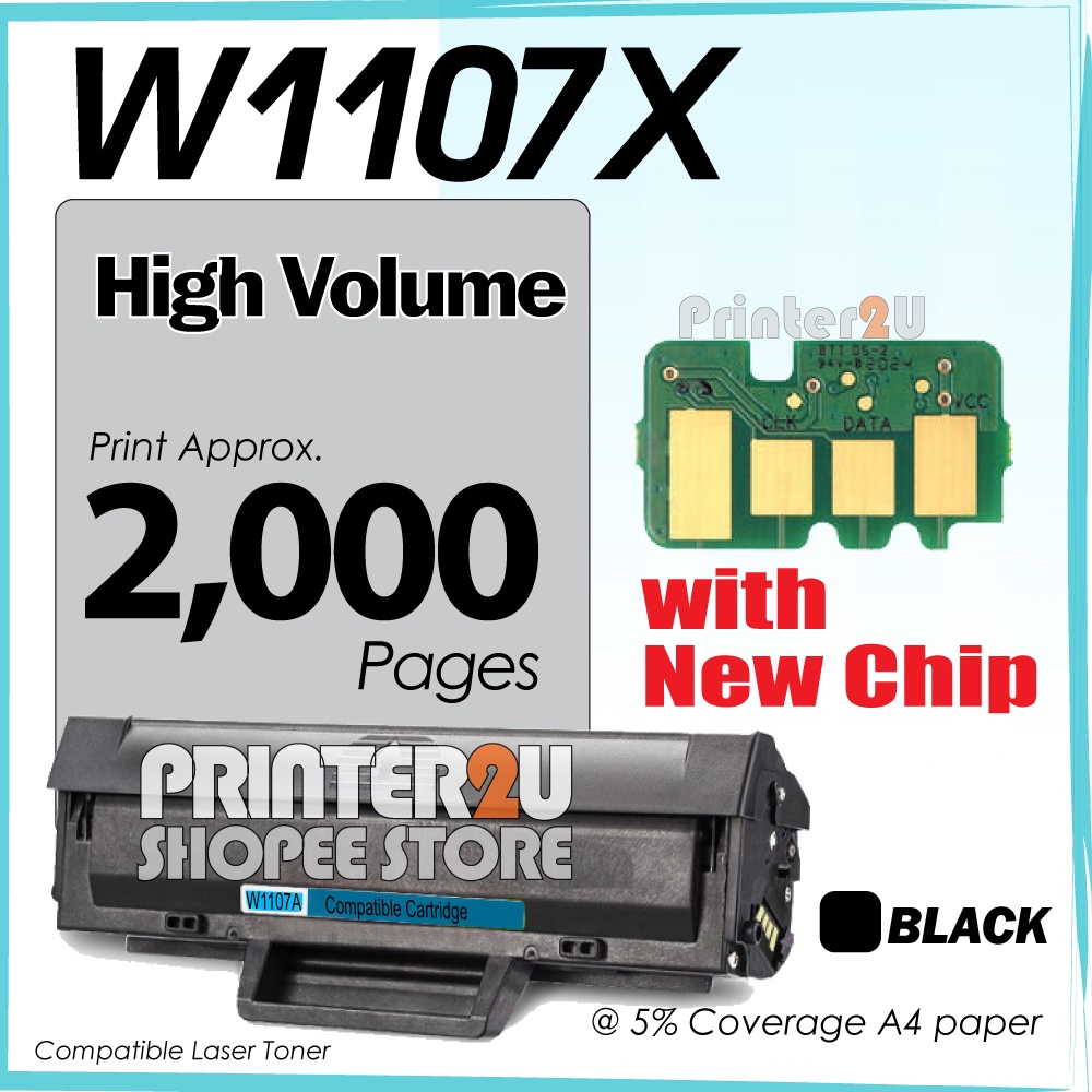 HP107A Cartridge Compatible to HP W1107A 107A HP-107A 107W MFP 135a ...