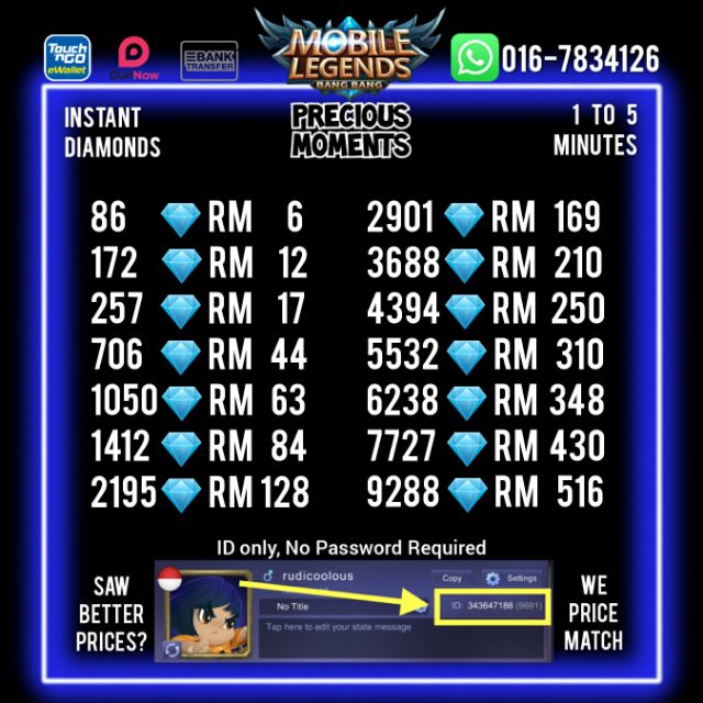 MLBB Diamonds, Mobile Legends Diamonds, MLBB Starlight Member, MLBB ...