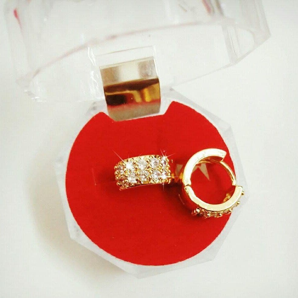 💋 3 DESIGN SUBANG PAKU EMAS KOREA 24K ( EARRING ) 💋 | Shopee Malaysia