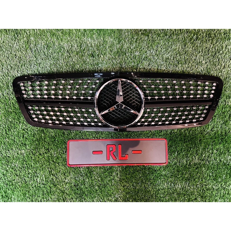 Mercedes Benz w203 C class Amg Diamond sport front grill grille sarung ...