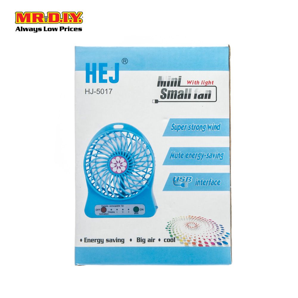 HEJ Mini Fan With Light HJ-5017 | Shopee Malaysia