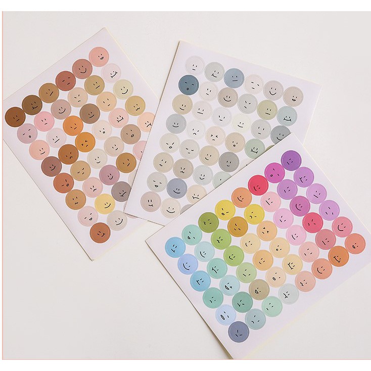 Smiley Face Stickers Scrapbooking Planner Label Stickers Wallpaper ...