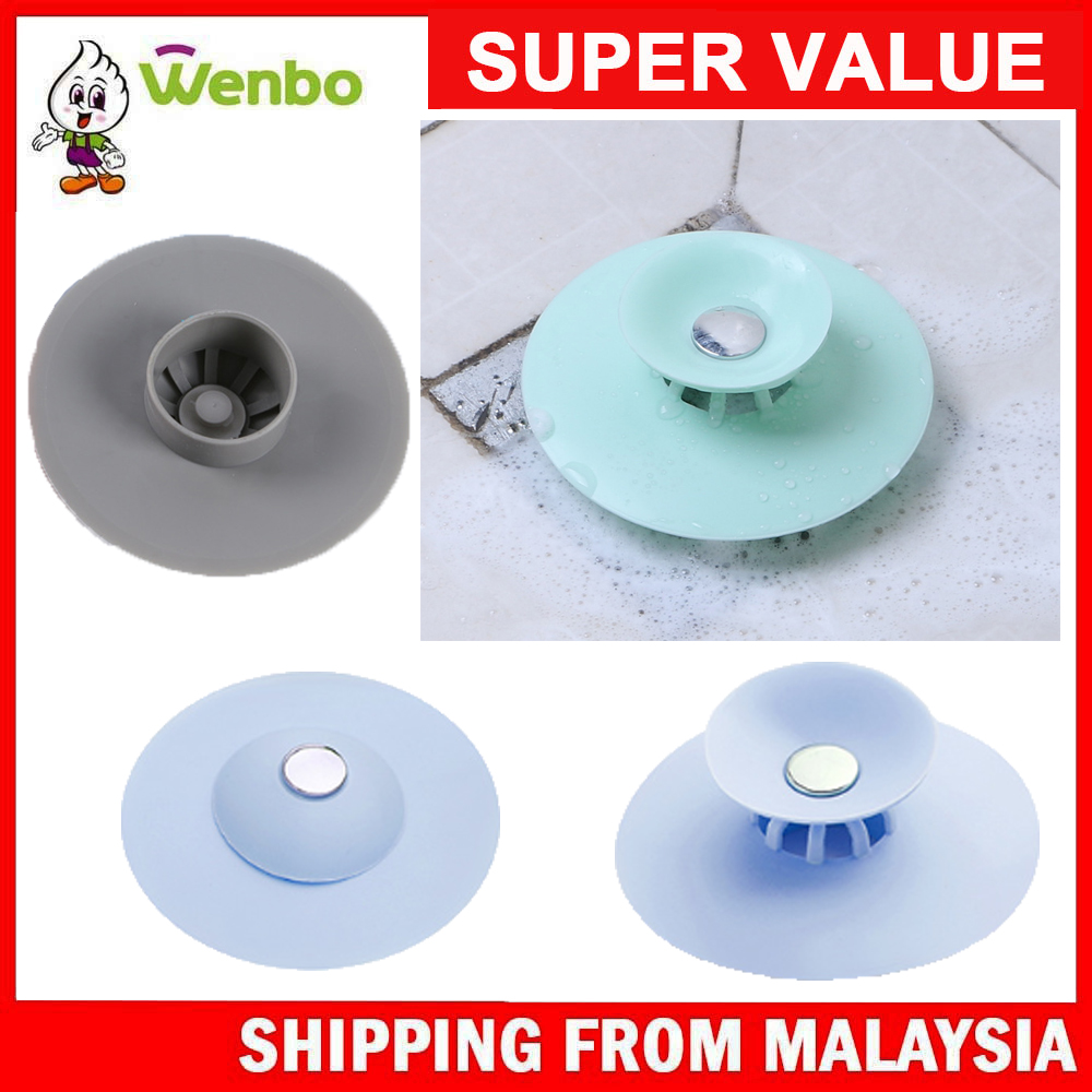 Wenbo Kitchen Bathroom Sink Plugs Drain Hair Strainer Stopper Basin ...