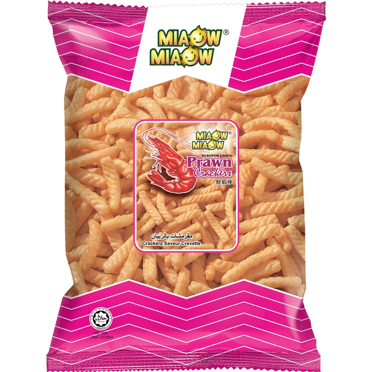 Miaow Miaow Snacks 450g Big Pack Prawn/Chicken Cracker/Potato Chips ...