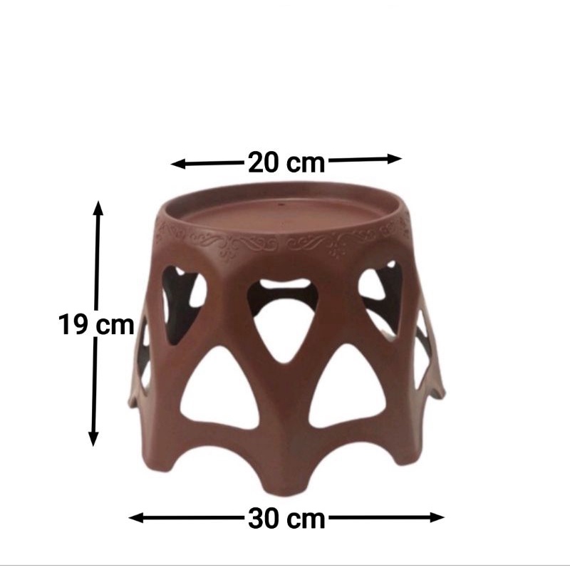 Plastic Pot Stand Pot Holder / Alas Pasu (22cm x 12.5cm & 20 cm x 19cm ...