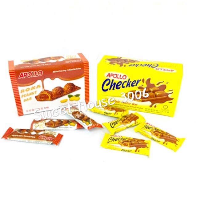 Apollo 24'S Roka Checker Chocolate Wafer Bar Old Time Childhood ...