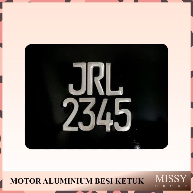 PLATE BESI MOTOR KETUK/ BESI MOTOR NUMBER/ NO PLATE MOTOR/ Y16ZR EX5 ...