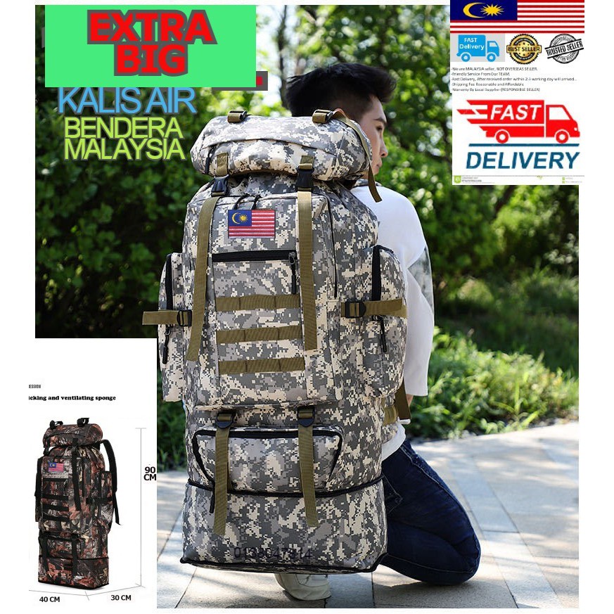 Extra Big Askar PUBG Bag Military Army Tactical Backpack Camping Beg ...