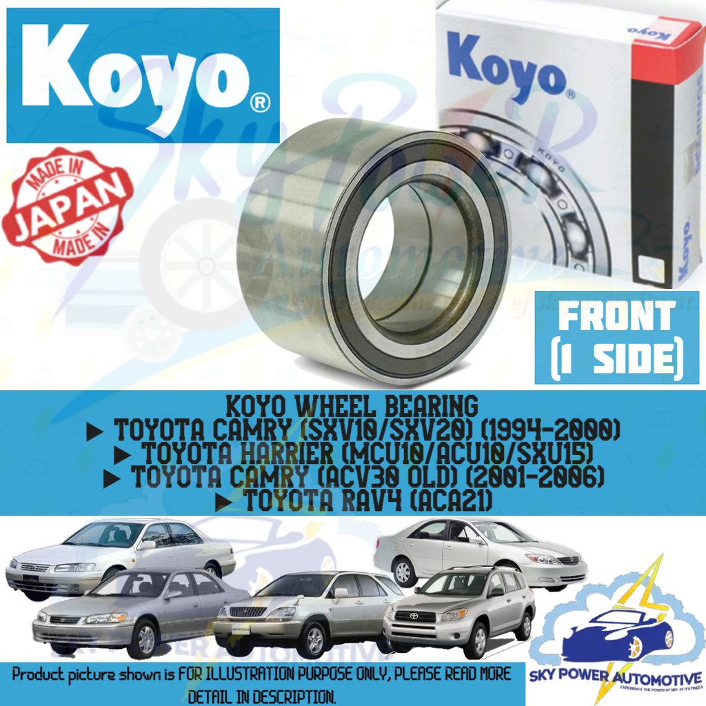 TOYOTA CAMRY (SXV10/SXV20) / HARRIER (MCU10/ACU10/SXU15) / CAMRY (ACV30 OLD) / RAV4 (ACA21) KOYO ...