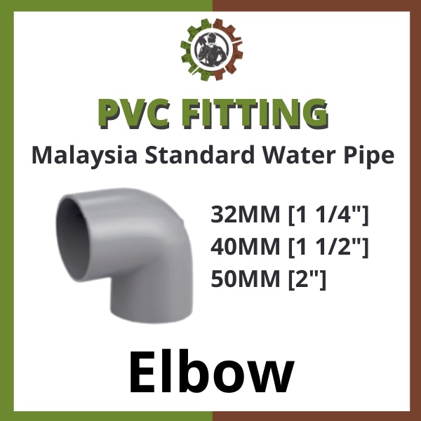 PVC Pipe Fitting Paip PVC Connector Socket Elbow Tee Plug End Cap [32MM 40MM 50MM] | Shopee Malaysia
