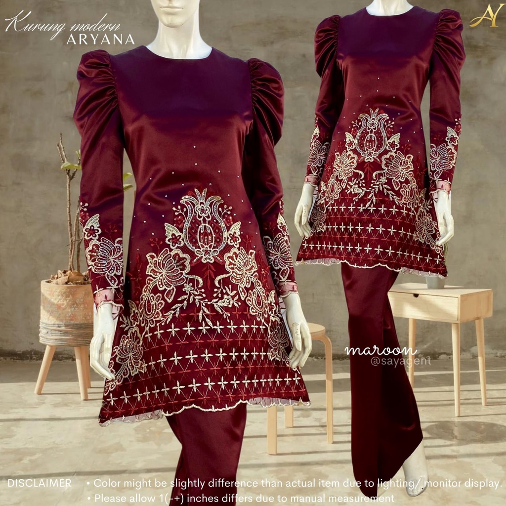 Kurung Modern Aryana Baju Raya 2022 baju Nikah Bridesmaid Tunang ...