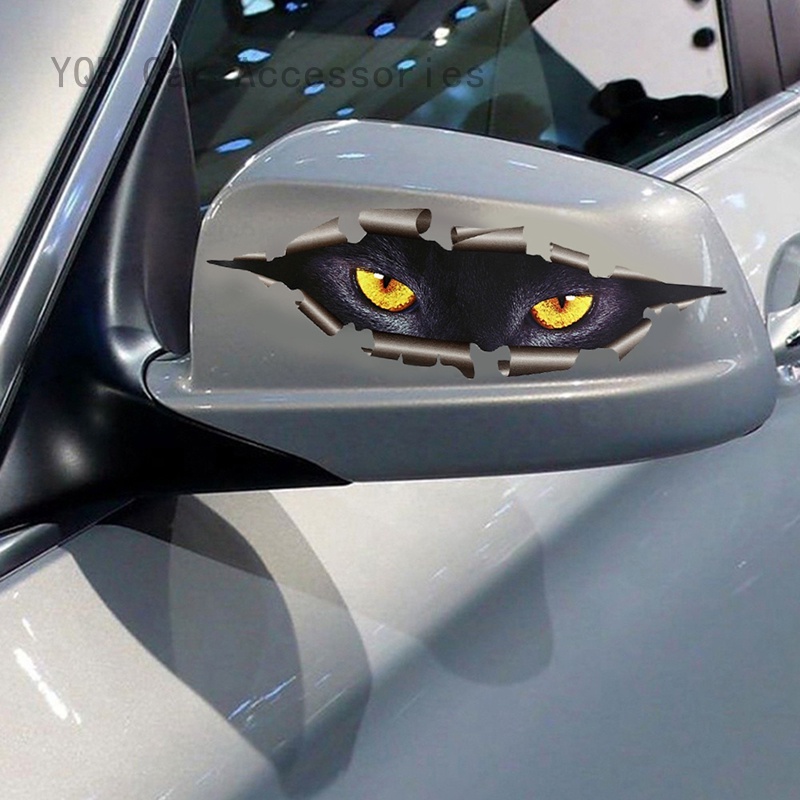 Car sticker black cat eye waterproof peep peep full body car styling ...