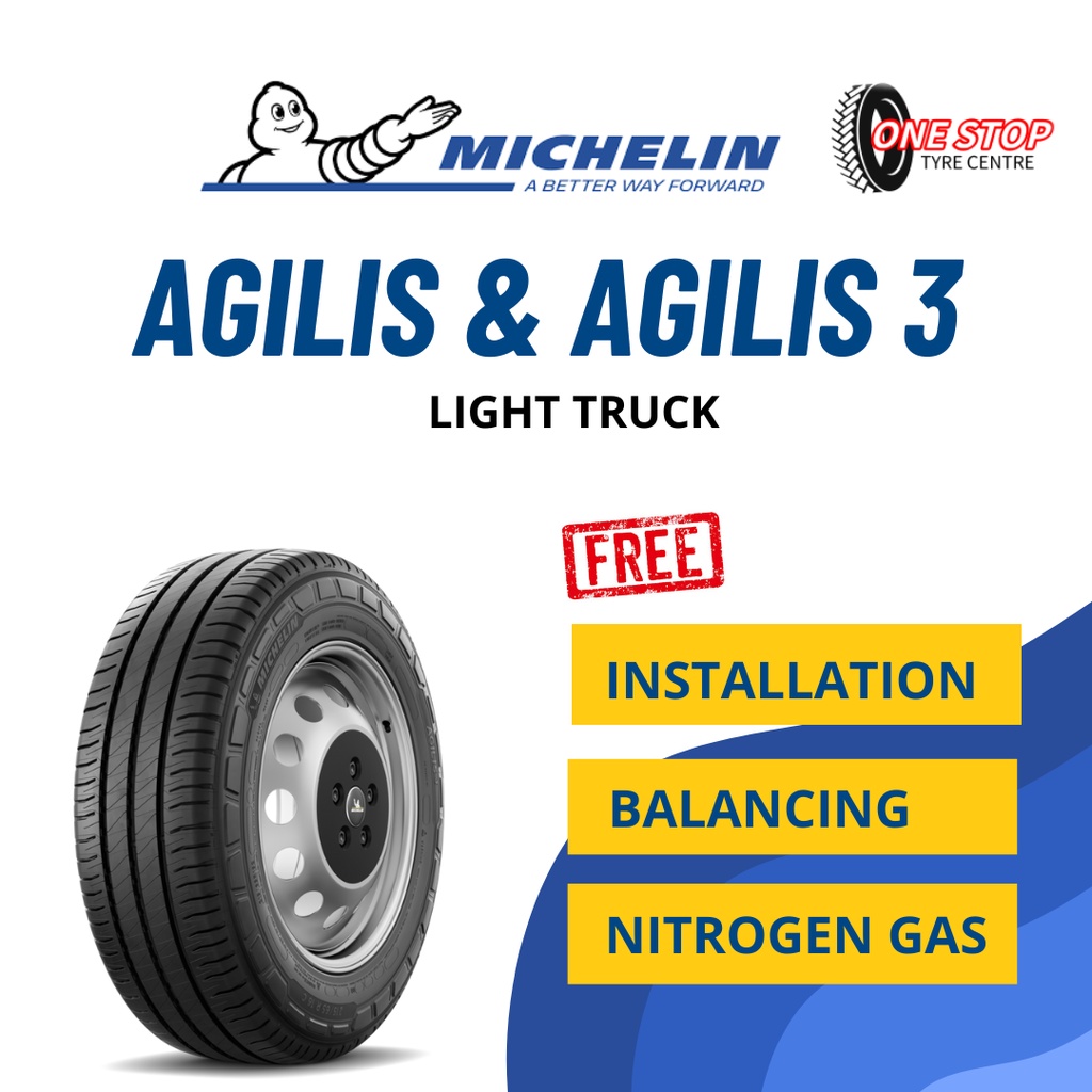 [Light Truck] Michelin Agilis 3 Tyre 195/80R14 215/70R16 185R14 195R15 Starex Hiace Van MPV ...