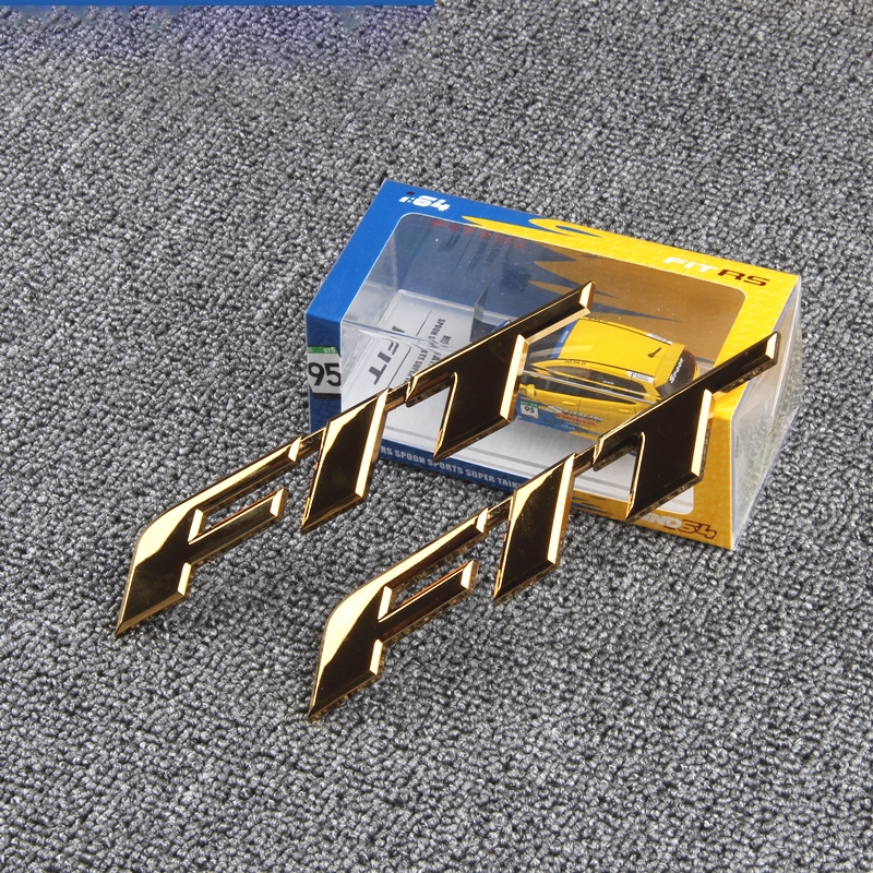 Honda Fit car body logo gold colour | Shopee Malaysia
