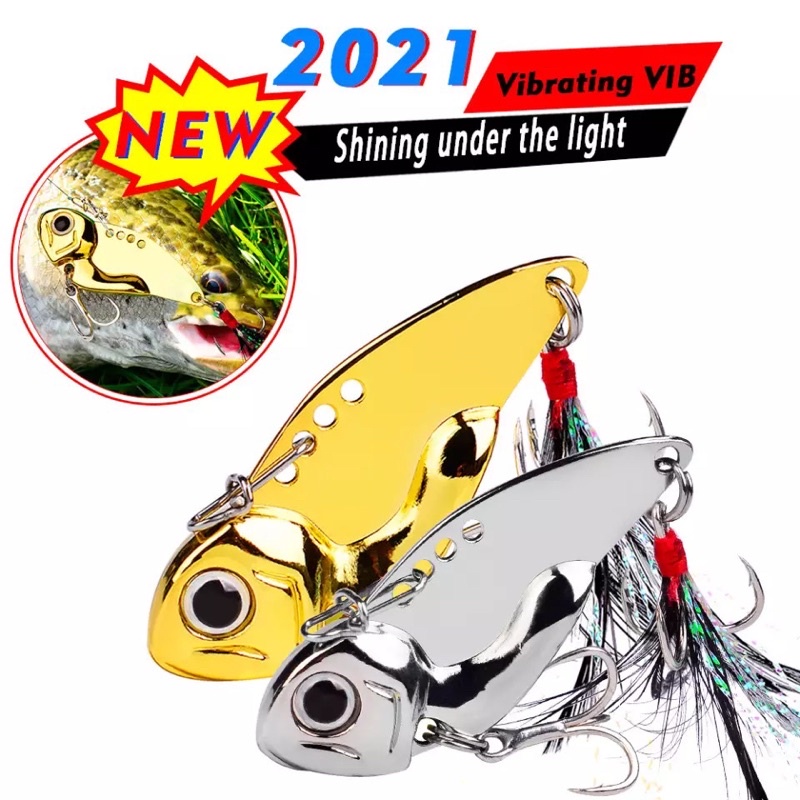 OPA-BH-VIB Spoon Fishing Lure / Gewang Sebarau 7g-20g Metal Spinner Fishing Bait Crankbait Bass ...