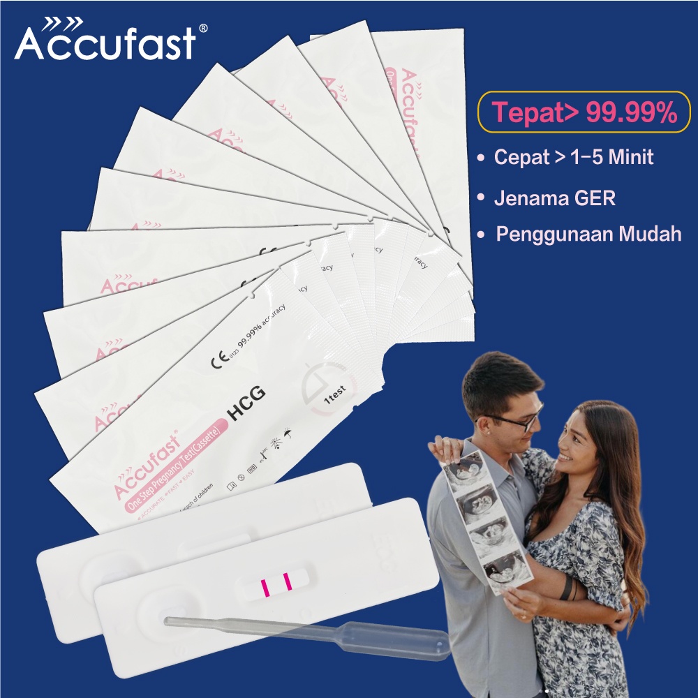 Accufast UPT Early Pregnancy Strip Test Cassette Kit HCG Urine Test ...